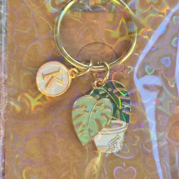 Monstera Green Leaves Keychain for Girls - Etsy