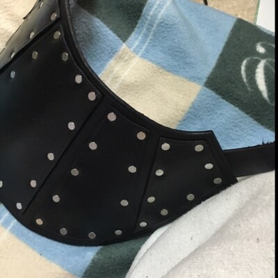 Leather Splint Pauldron Leather Armor - Etsy