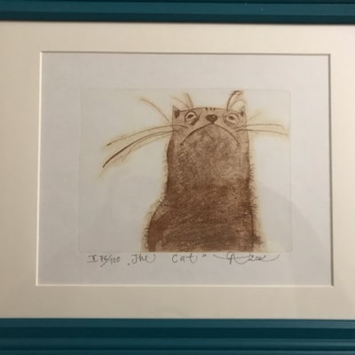 Etching Cat Etching Cat Art Printmaking Fine Art Etching Original ...