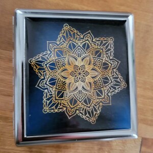 Gypsy Art Deco Moon Compact Mirror Flapper 1920's Jazz | Etsy