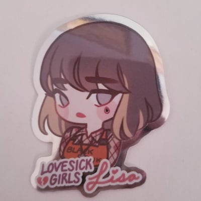 BLACKPINK Lovesick Girls Mirror Stickers / K-pop Laptop, Water Bottle ...