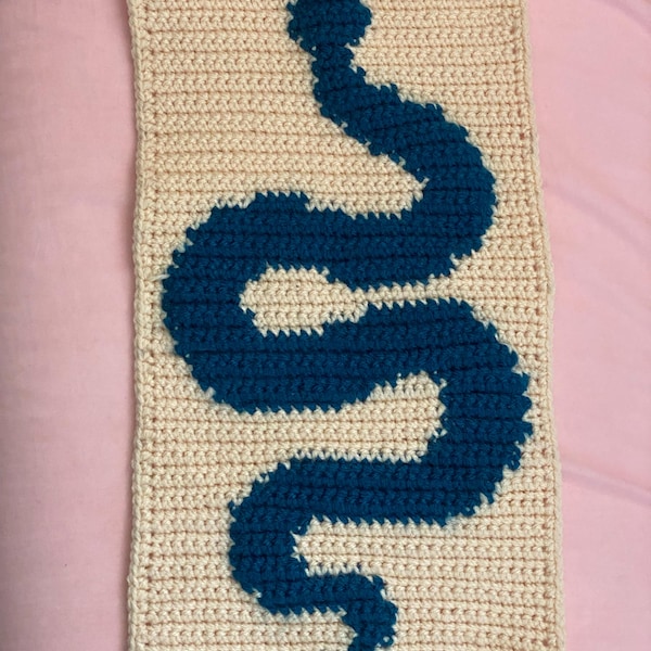 Snake Crochet Tapestry Pattern - Animal Themed Crochet - Easy Crochet ...