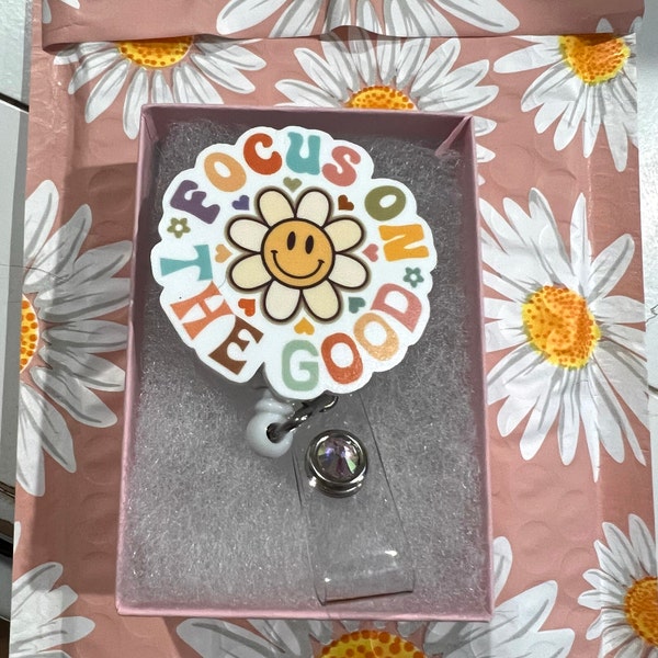 Focus on the Good Badge Reel, Mental Health Nurse Badge Holder ...