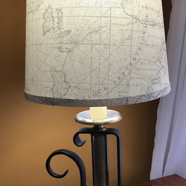 World Map Print Lamp Shade - Etsy