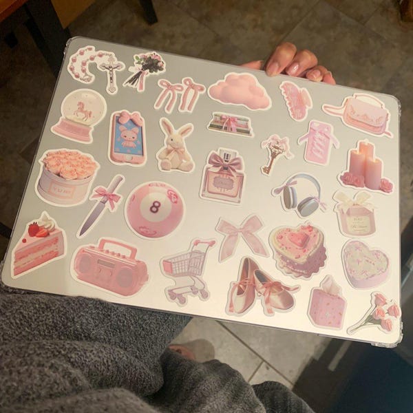 10-40 Pink Pastel Girly Witch Aesthetic Stickers, Phone, Kindle, Junk ...