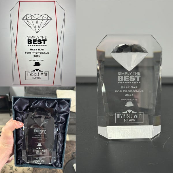 Crystal Executive Name Plate Custom Engraved and Personalized - Etsy