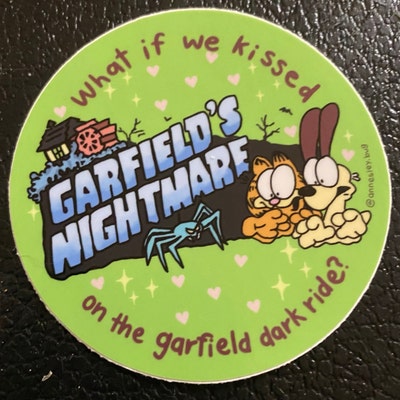 Kennywood Pittsburgh Garfield's Nightmare Ride Sticker Funny Old Mill ...