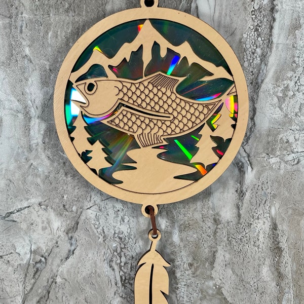 Fish Suncatcher | Repurposing Dvds | Laser Cut File | SVG, PDF, EPS ...