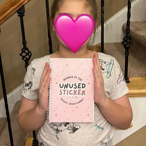 Unused Sticker Club Reusable Sticker Book for Sticker Collector, 6x8 ...