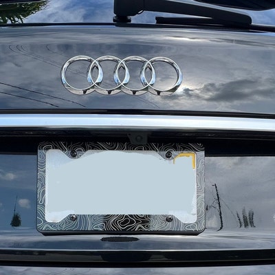 Topographic Map Metal License Plate Frame - Etsy