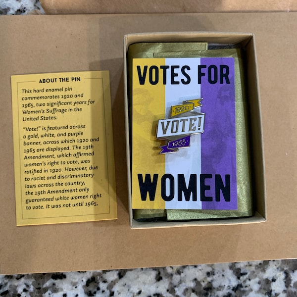 Women's Suffrage Pin -- United States Women's History Hard Enamel Pin ...