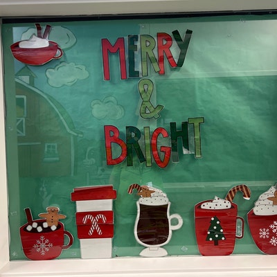 Hot Cocoa Christmas December Bulletin Board Kit - Etsy