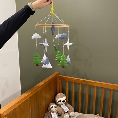 Felt Baby Mobile, Nature Mobile, Forest Mobile, Woodland Mobile, Forest ...