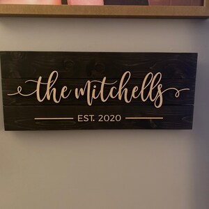 Custom Wedding Sign / Established Sign / Wedding Gift / Bridal | Etsy