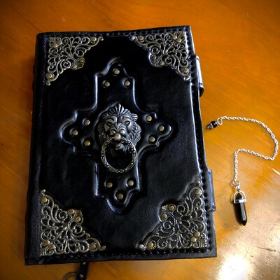 3D Leather Notebook,magic Ritual,gothic,grimoire,wedding Book,guest ...