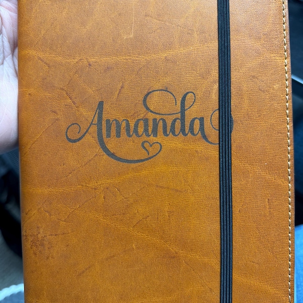Leather Bifold Menu, Chestnut Menu Book, Engraved Logo Restaurant Menu ...