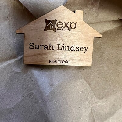 Custom House Shaped Name Tag - Etsy