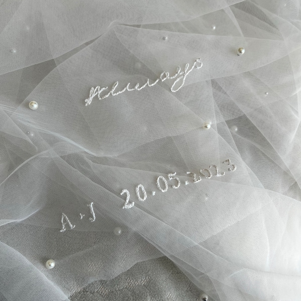 The Traditional - A Personalised Wedding Dress Appliqué, Handmade ...