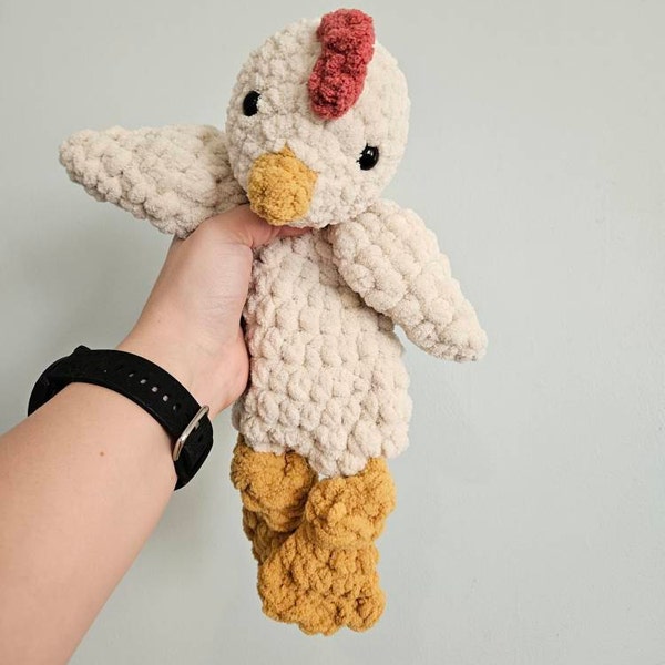 MINI Chickie Chicken Knotted Lovey Crochet Chicken PATTERN - Etsy