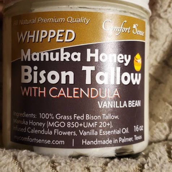 Sampler/gift Box of Manuka Honey & Bison Whipped Tallow Cream With 850 ...