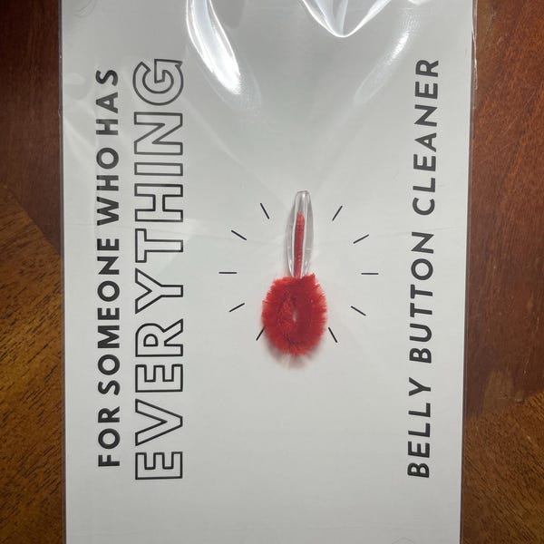 Red Belly Button Lint Brush Gag Gift Stocking Stuffer | Belly Button ...