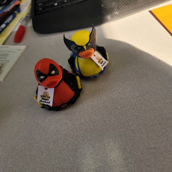 DEADPOOL and WOLVERINE Premium Ducks Available in 4 Sizes Deadpool and ...