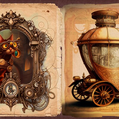 Steampunk Windows Steampunk Printables Steampunk Junk - Etsy