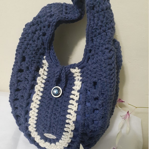 Crochet Bag Pattern-reversible Bag-convertible Bag- 2for1/ 2in1 Bag ...