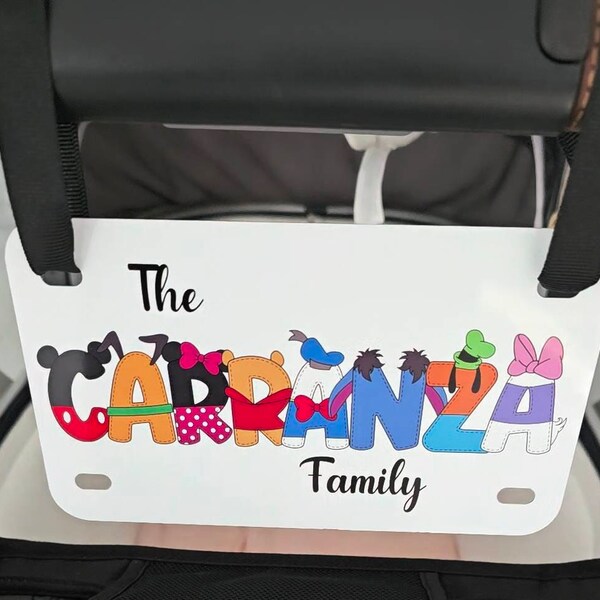 Personalized Stroller Sign, Amusement Park Sign, Quick Ship, Stroller ...