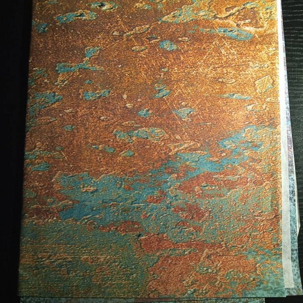 Copper Patina - Roycycled Decoupage Papers -roy 135 Tissue Paper Large ...