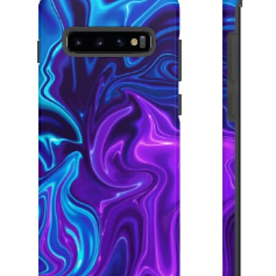 Purple and Blue Swirl Tough Phone Case, Purple, Blue, Swirl, Strong ...