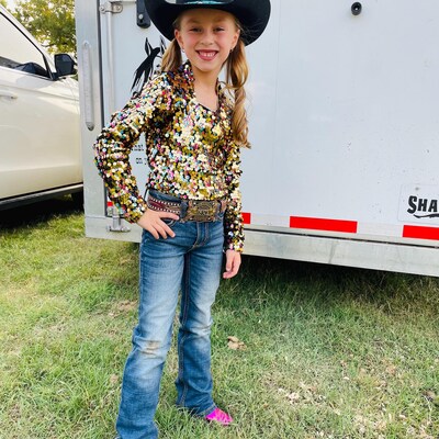 Turquoise Rider Arena Rodeo Queen Shirt Size Child 5/6 Adult Xlarge - Etsy