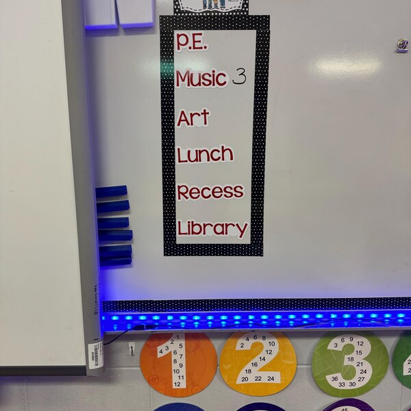 Classroom Schedule Magnets, Teacher Schedule Magnets, Magnets for ...