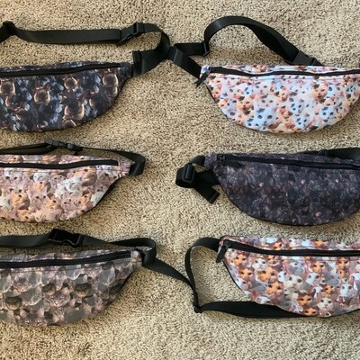 Crazy Face Fanny Pack, Photo Fanny Pack, Faces Fanny Pack, Personalized ...