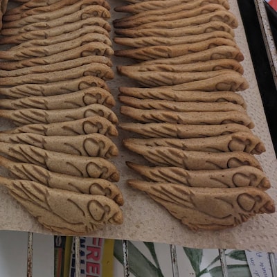 Traditional Pattern Rolling Pin Embossed, Cookies, Cookie, Roller ...