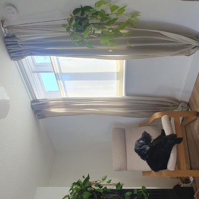 Cotton Muslin Blind, Flat Curtain, Egyptian Cotton, Max Length 120cm - Etsy