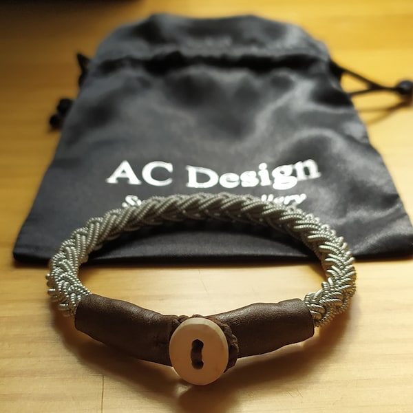 Sami Bracelet NARRE in Reindeer Leather | Handmade Saami Woven Jewelry ...