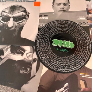 MF DOOM hand painted vinyl record / featuring DOOM tag / | Etsy