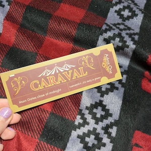 CARAVAL Ticket Bookmark - Digital Download - Etsy