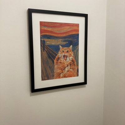 Mondrian and Cat Original Oil Painting Wall Art Unique - Etsy