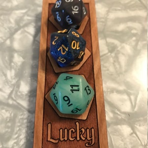 Luck Point Dice Tracker // for Lucky Feat in D&D 5E // Finished Solid ...