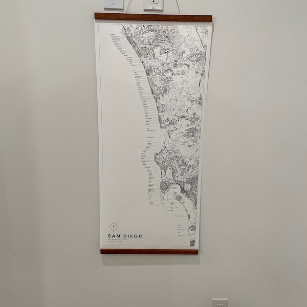 Southern California Surf Map - Etsy