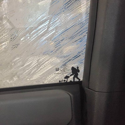 Bigfoot American Flag Mountain Tree Vinyl Decal Sasquatch Car - Etsy