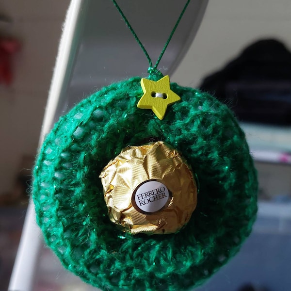 PDF KNITTING PATTERN Santa Sprout Ferrero Rocher Cover, Christmas ...