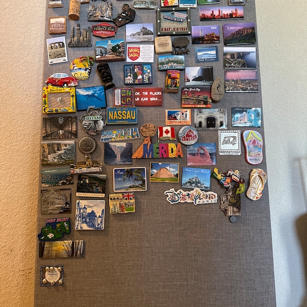 Travel Magnet Display Board Souvenir Magnet Display Board Modern ...