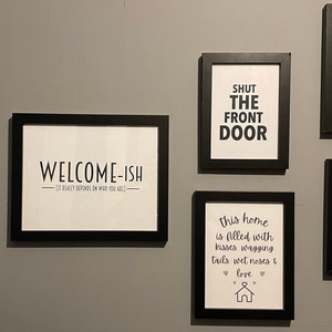 Black & Gold Welcome Board Sign Personalised Birthday Board | Etsy