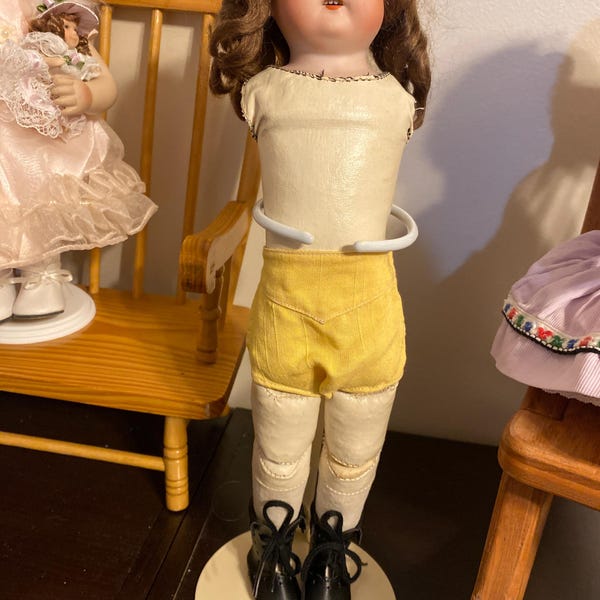 Fits 8" Betsy Mccall Dolls, Two Tone Navy and Brown Tie Shoes, Doll ...