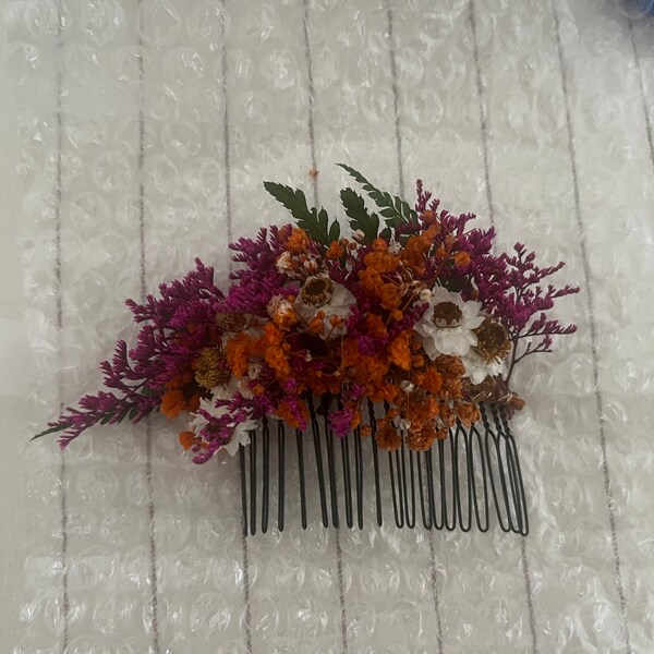 CUSTOMIZE ME!- Fall Wedding - Bridal Hair Pins - Dried Flower Hair Pin ...