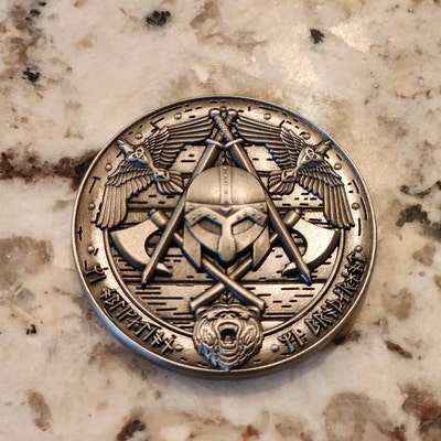 Treasure Cob Style Pirate Challenge Coin With Freemason Masonic ...