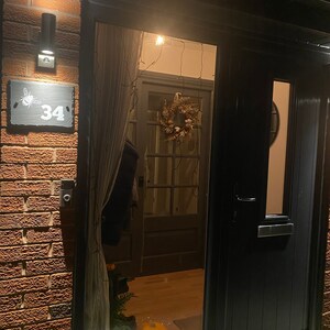 Rustic Slate Door Number Slate Gate Sign Plaque Stone Home | Etsy